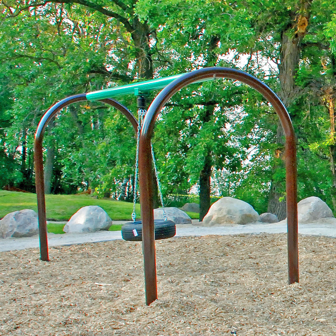 Arch Tire Swing - Playground Swings Canada - Blue Imp