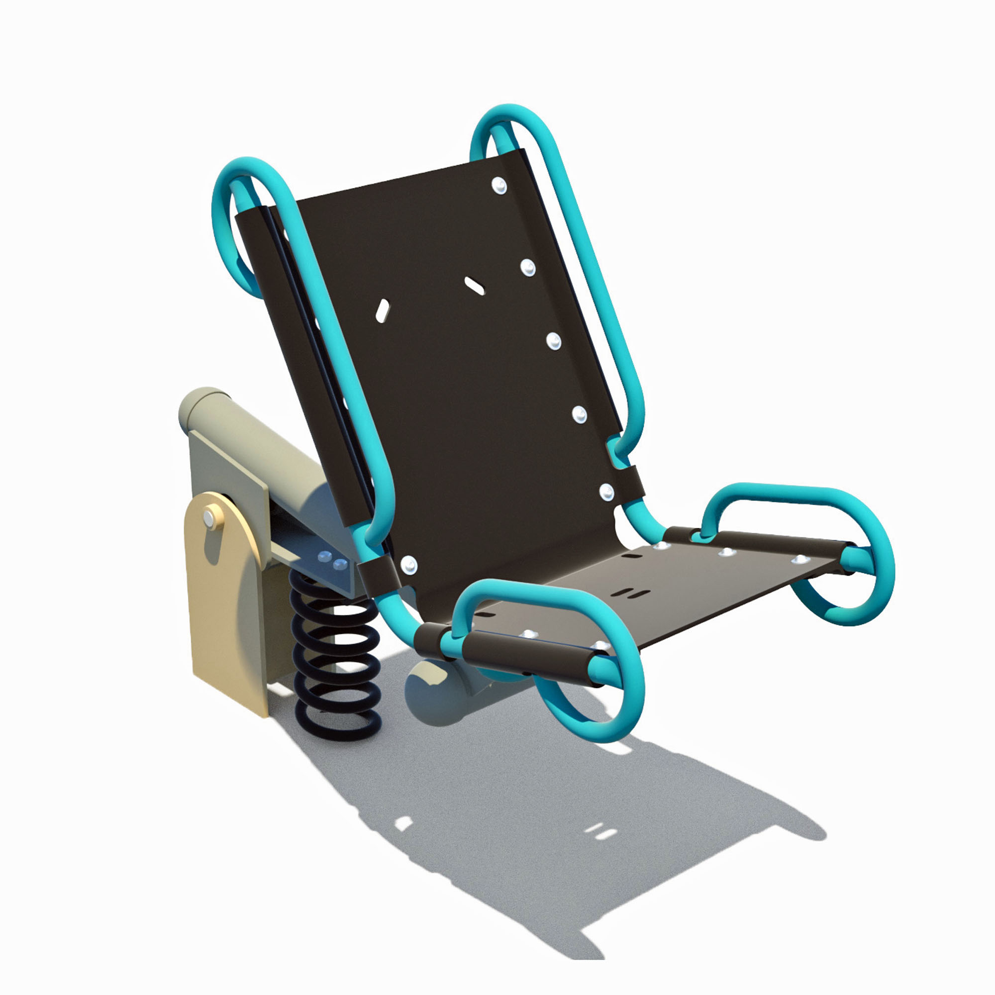 E-Z Bounce - Inclusive Playground Bouncer - Blue Imp